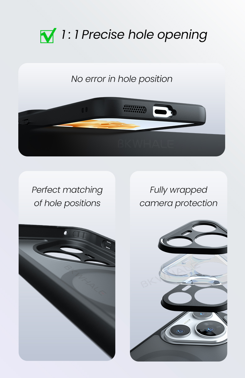 BKWHALE Magnetic Matte Phone Case for Huawei Pura70 Pro P80 P70 Pura80 Ultra Mate40 Mate50 ...