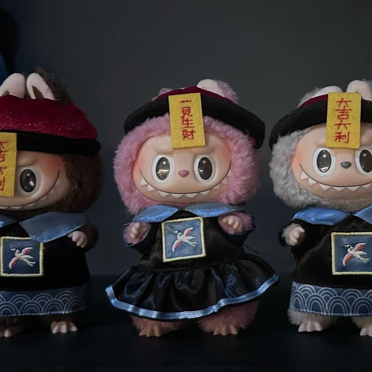 17cm Labubu Clothes Labubu Doll Cute Good Fortune Zombie Suit Suit ...