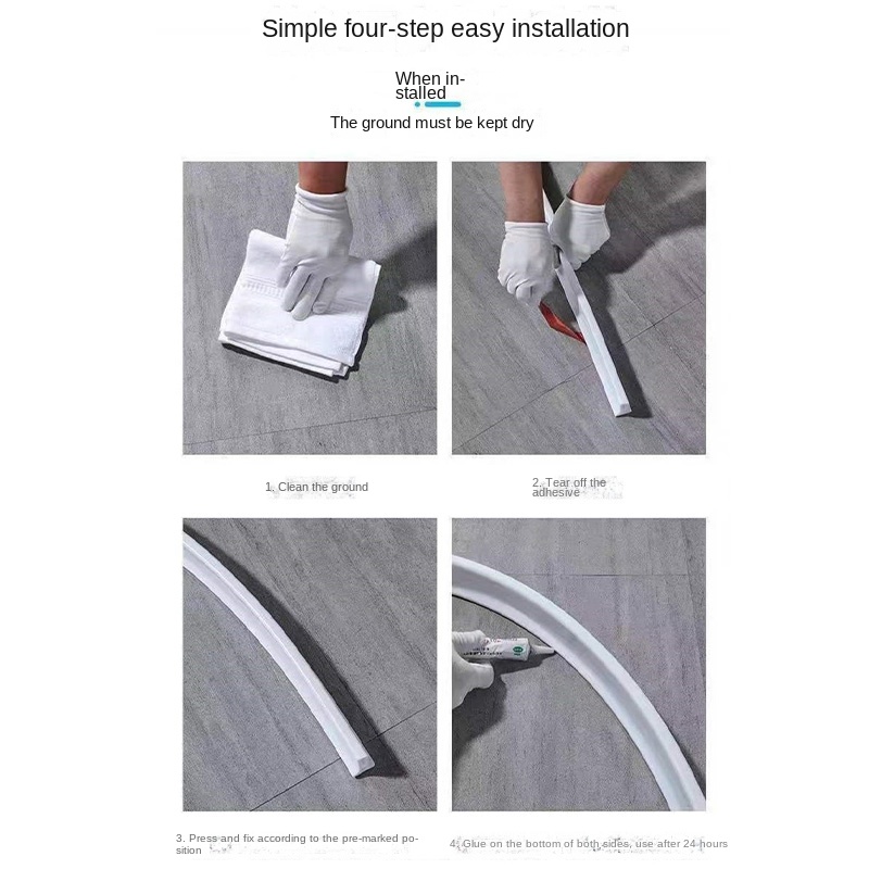L-shaped right angle countertop water blocking strip, bathroom, kitchen ...