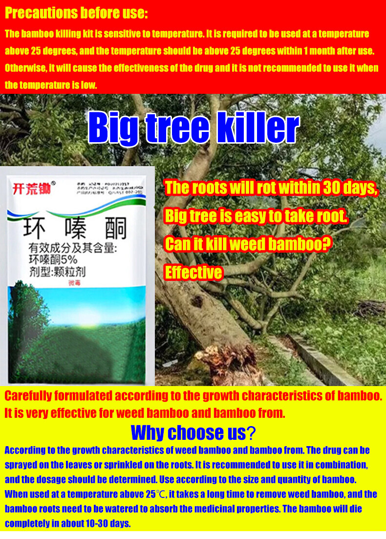 [No matter how big the tree is 999% rotten roots] Tree killer 500g ...