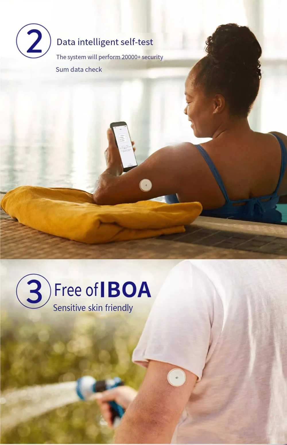 Freestyle Libre2 24-hour real-time monitoring blood glucose sensor ...