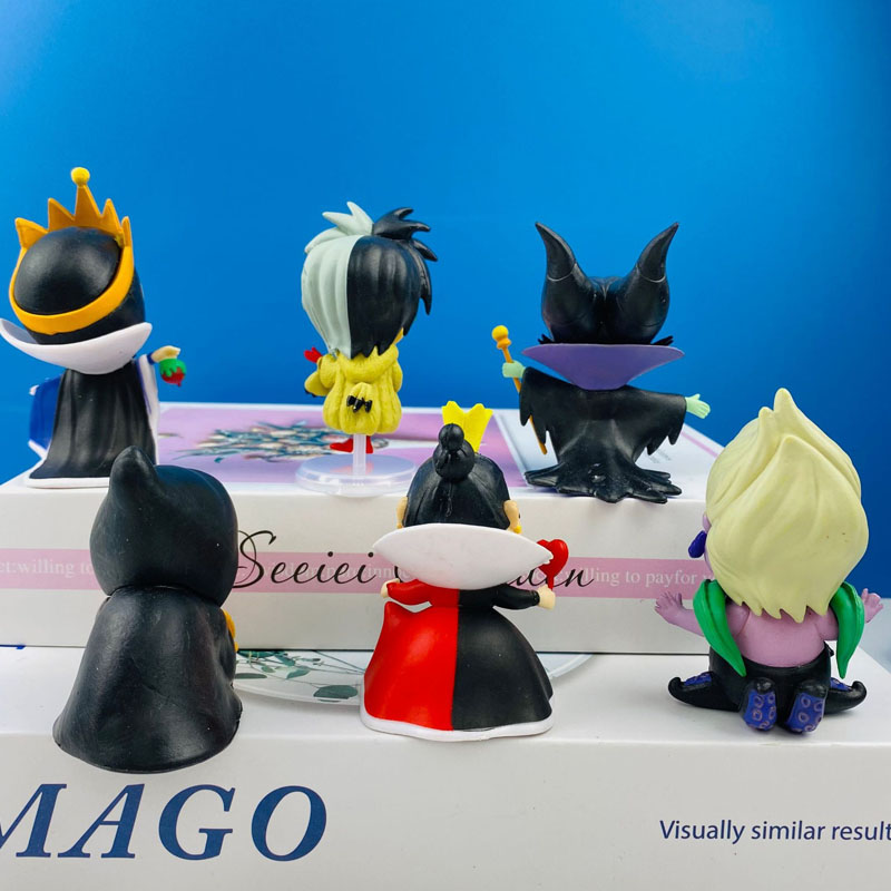 6Pcs 7cm-9cm Anime Villains Action Figures Toys Lion King Scar Ursula ...