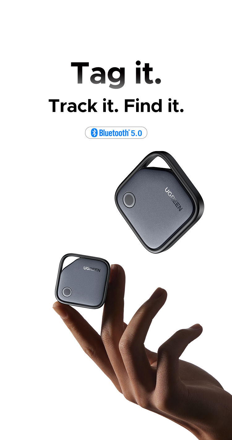UGREEN Smart Tag Smart Locator Anti Lost Bluetooth5.0 Finder Airtag tracker Finder Locator for ...