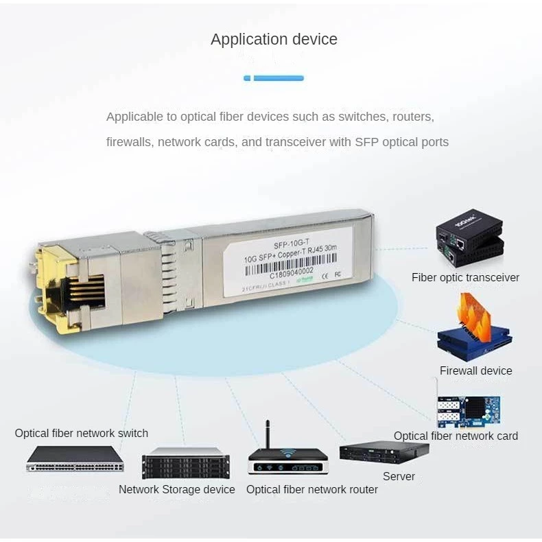 10g electrical port optical module compatible with various brand ...