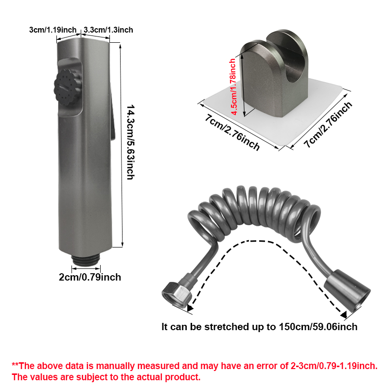 Baokemo 1pc Handheld bidet spray set toilet spray high - pressure ...