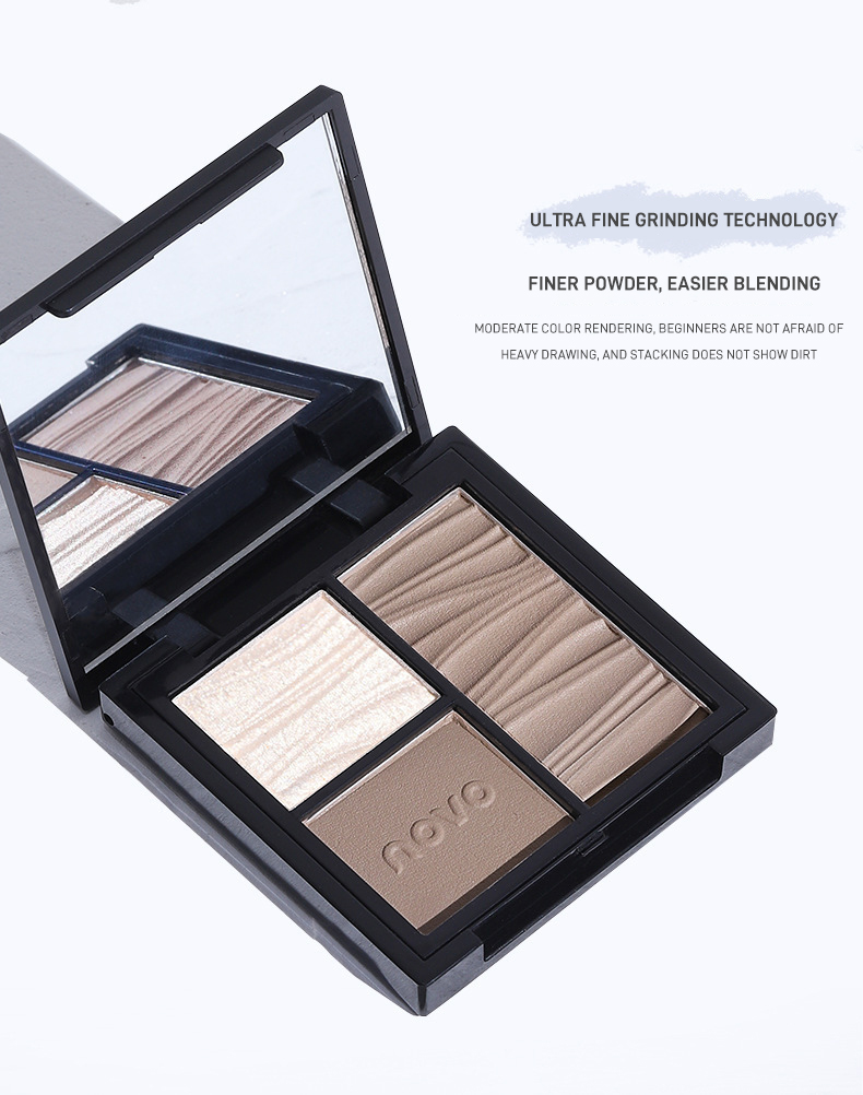 NOVO 5828 Sculpting Multi Effect Three Color Makeup Disc Highlighting ...