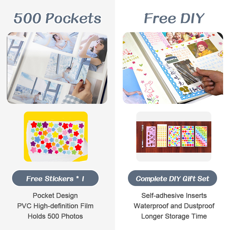 【Ship in 24h】18 Inch Photo Album Memories 500 Pockets Idol Photo ...