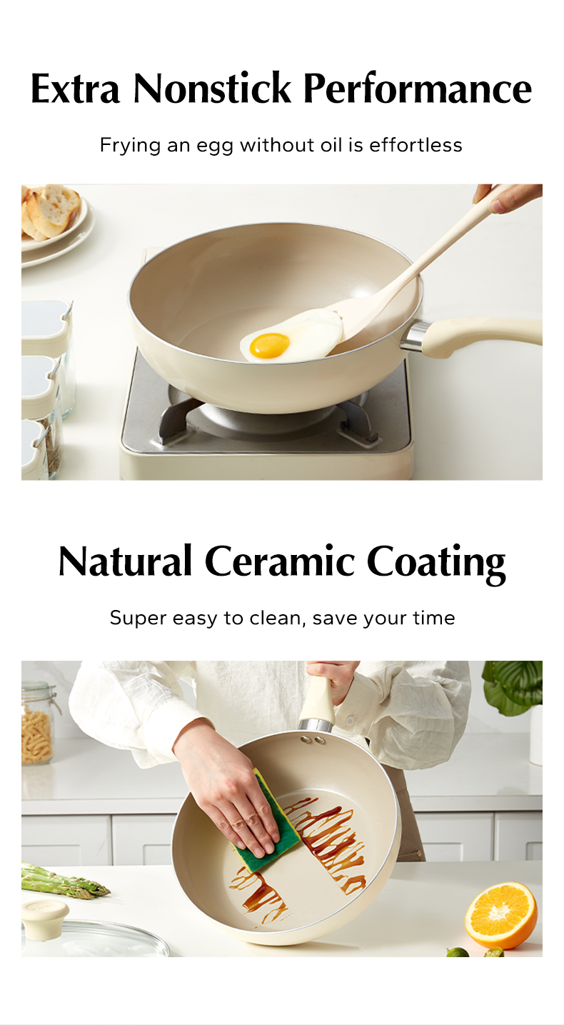 Redchef Nonstick Ceramic Rock 12 Pcs Cookware Set Non PFAS & PTFE ...