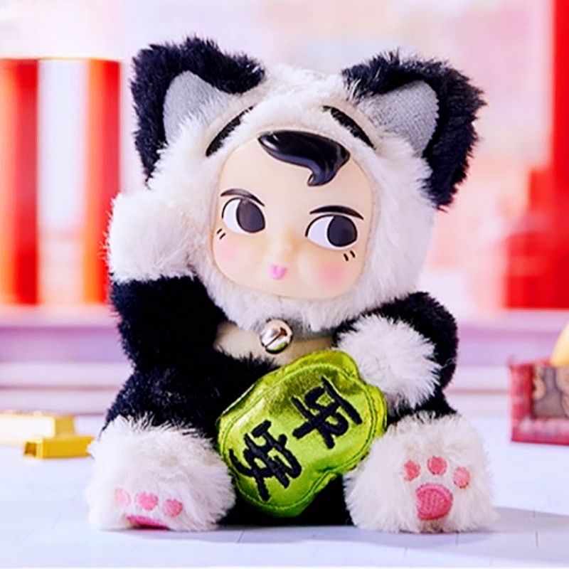 MINISO SAMSAM Lucky Cat Vinyl Face Plush Pendant Blind Box Doll Doll ...
