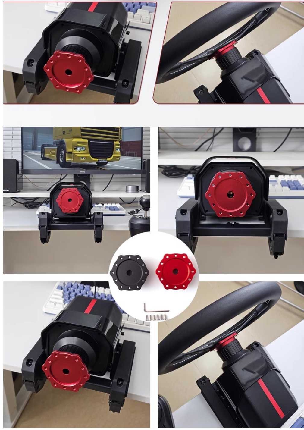 Steering Wheel Connection Base Adapter Adapt to Modified Racing ...