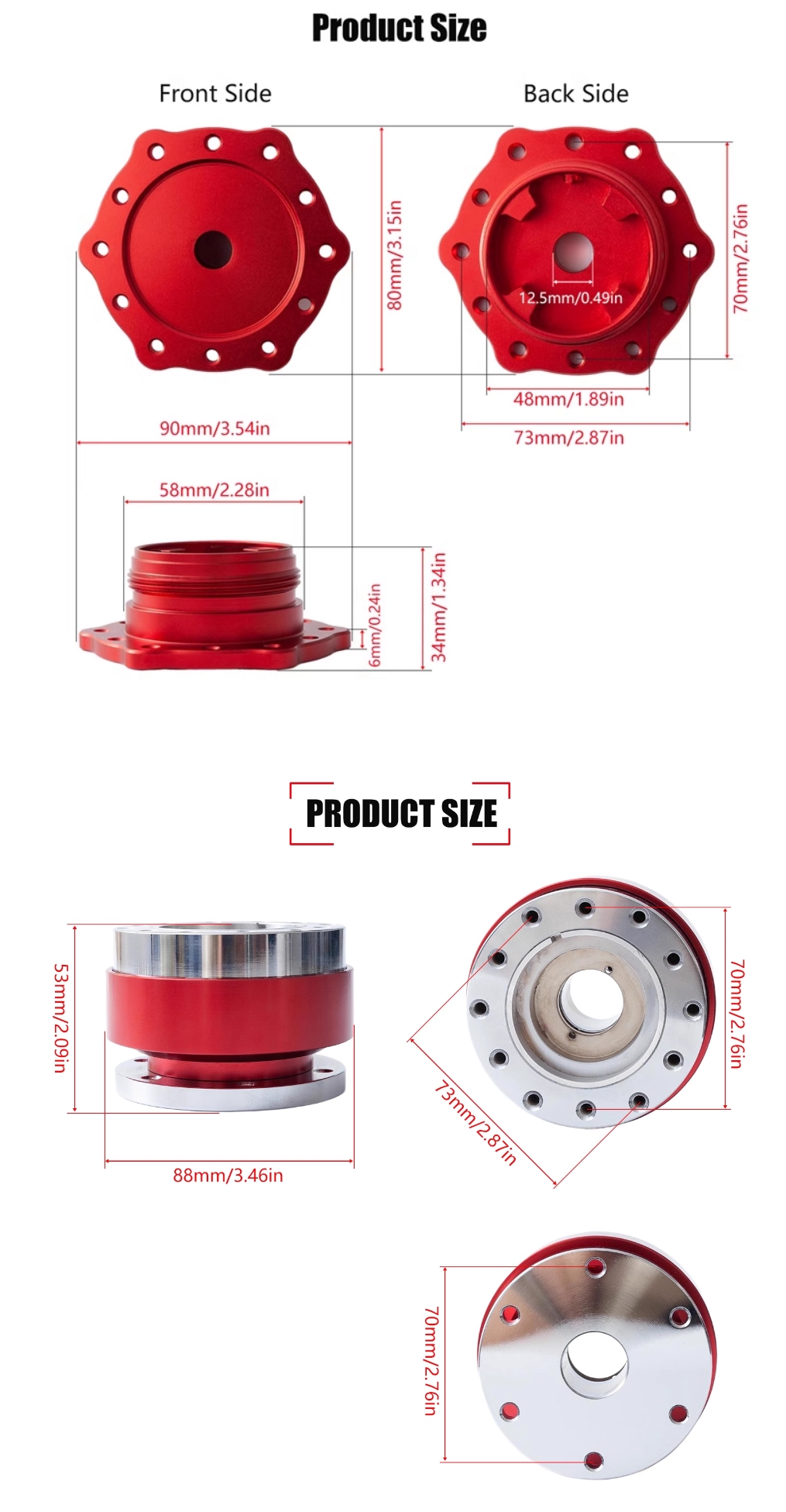 Steering Wheel Connection Base Adapter Adapt to Modified Racing ...