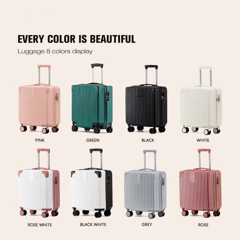 TRAVELCUL Koper Ringan 18 Inci 7kg - Koper Kabin Dengan 8 Roda ...