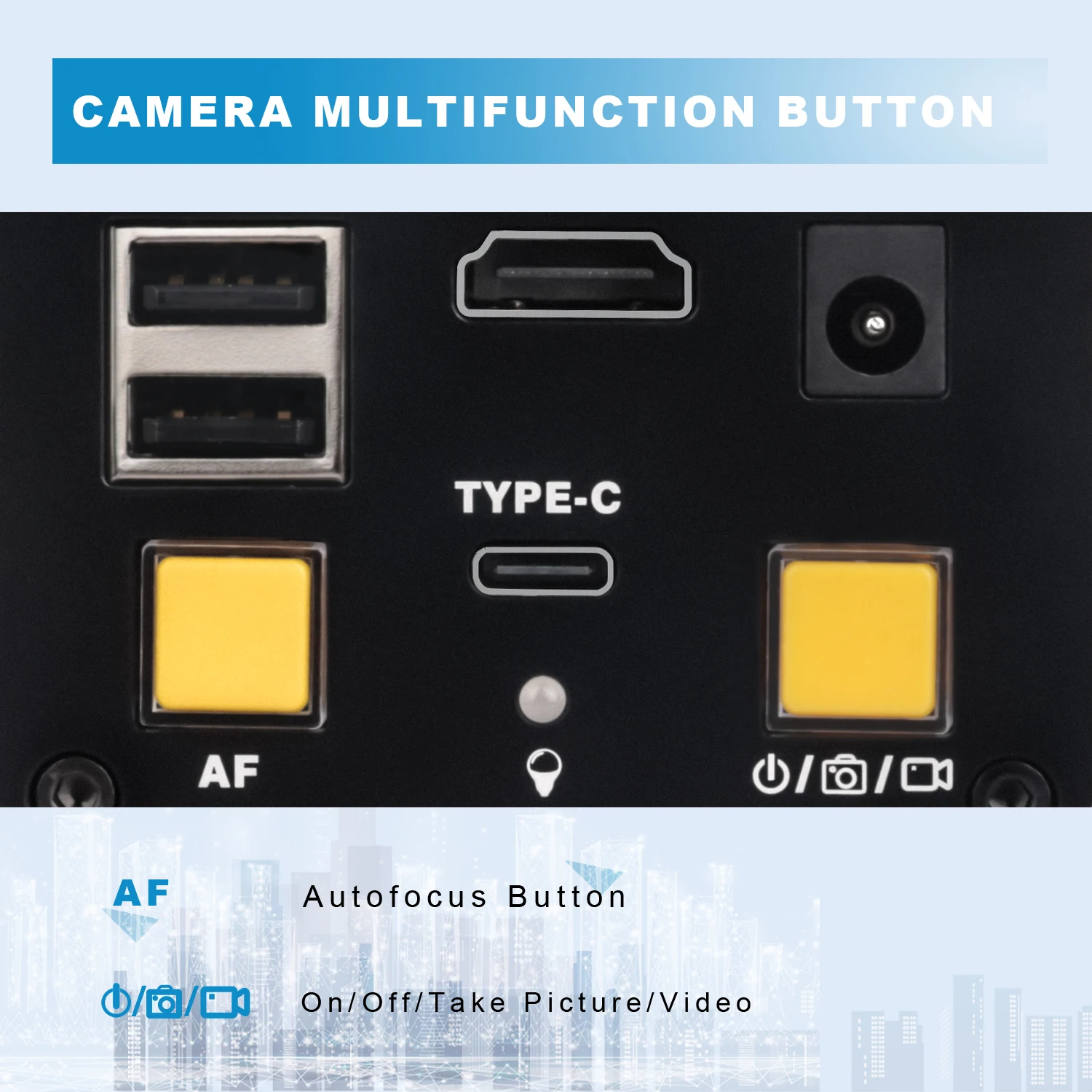 Autofocus HD Microscope Camera Type-C HDMI CCD Camera Sony IMX307 ...