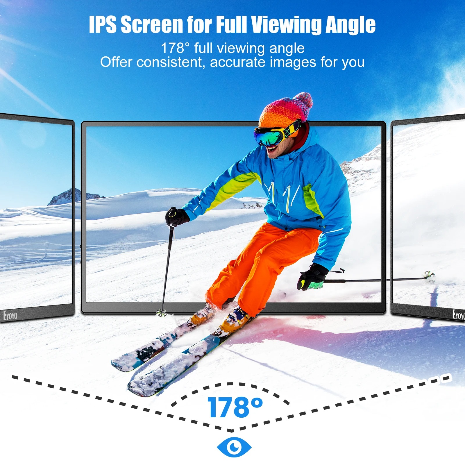 Eyoyo EM105 10.5 Inch Portable 1920x1280P Gaming Monitor for Laptop ...