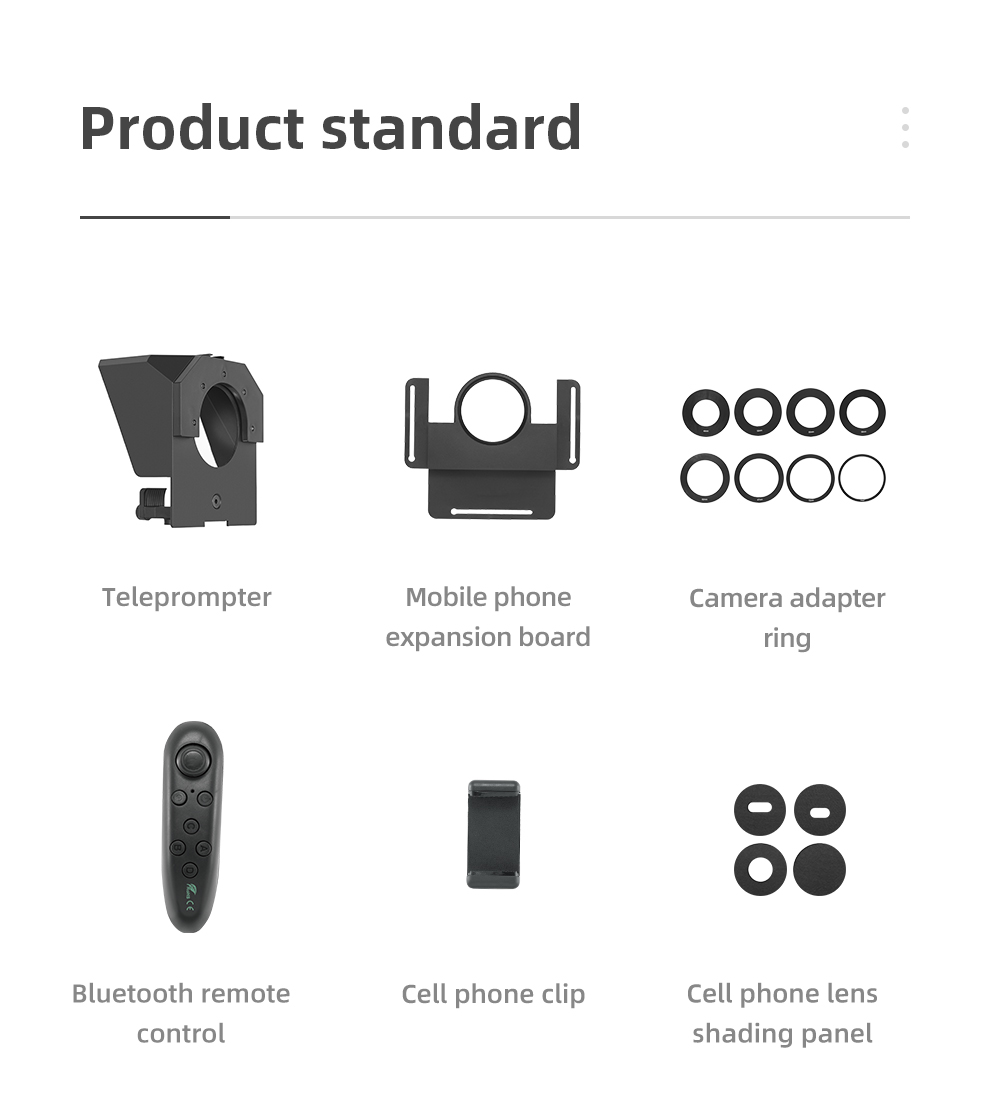 Ambitful [Teleprompter]Pronstoor Phone and DSLR Recording Mini ...