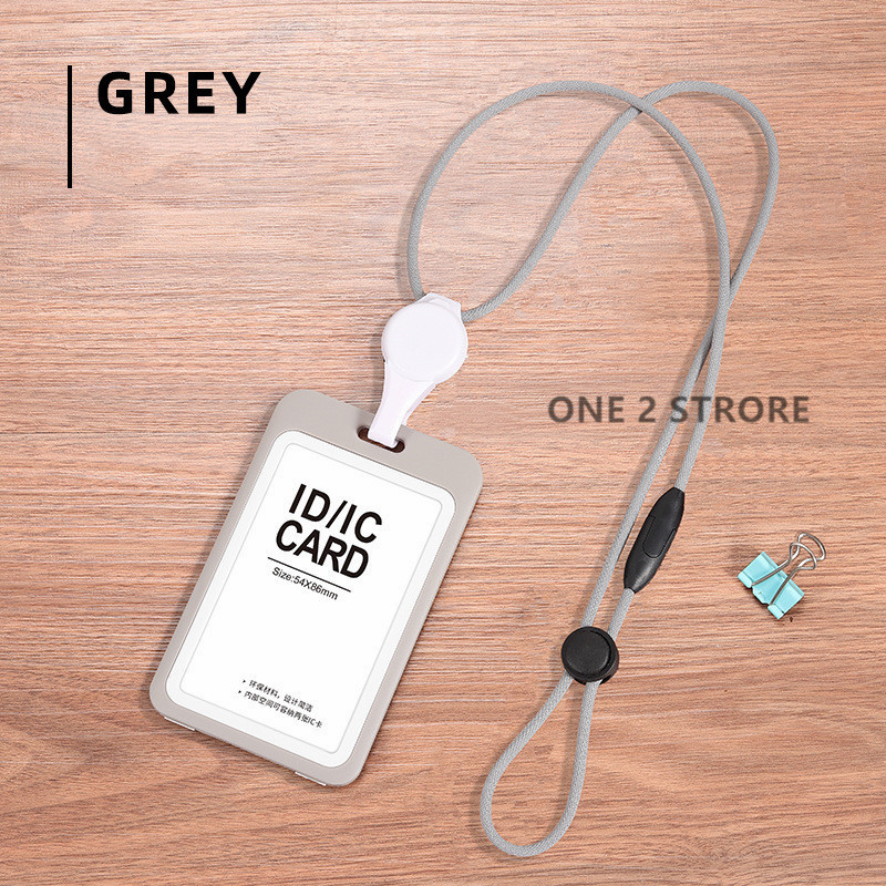 Lanyards Credential Holder Transparent Retractable Badge Reel With ...