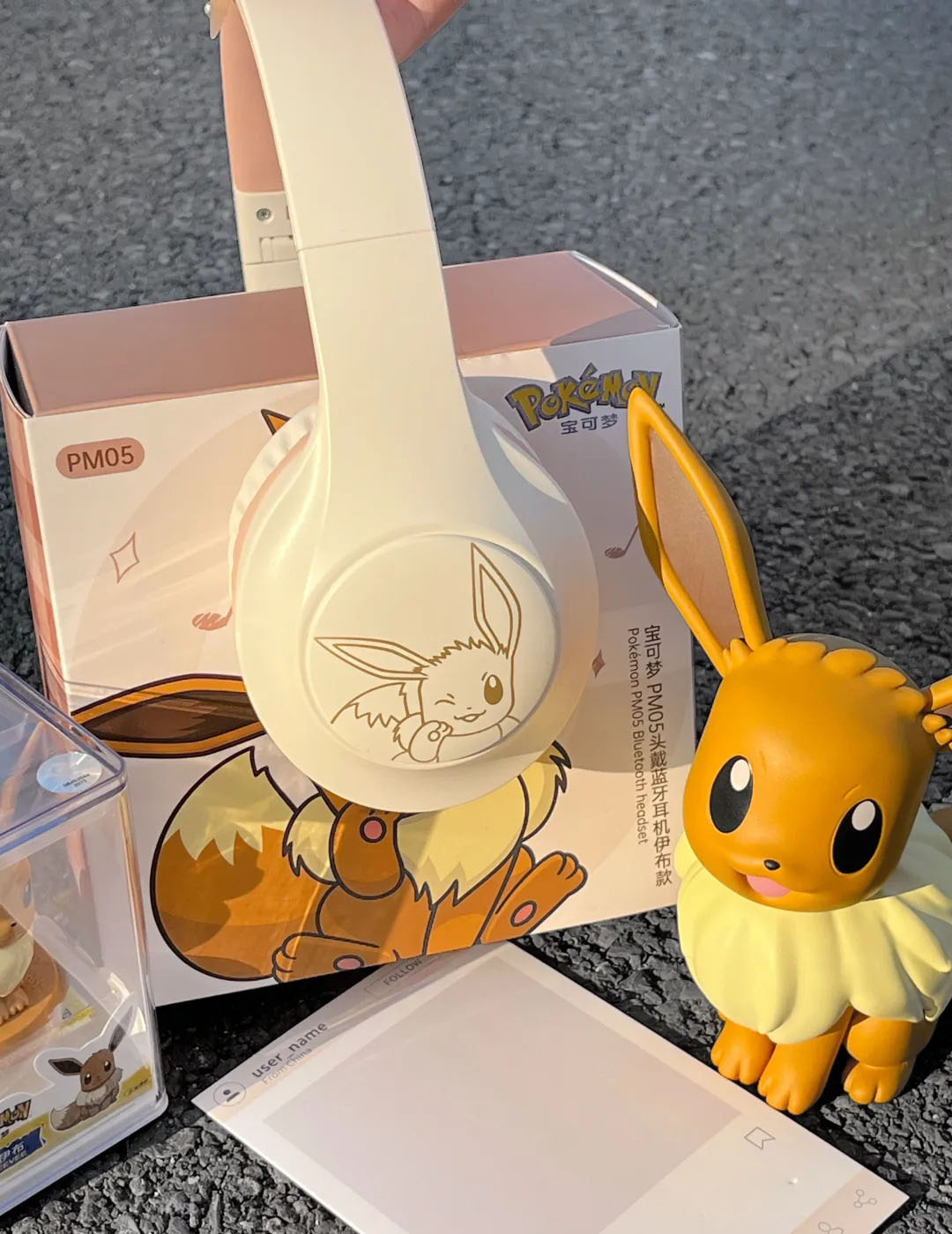 Pokemon PM05 Bluetooth 5.4 Wireless Headphones With LED Eevee Super ...