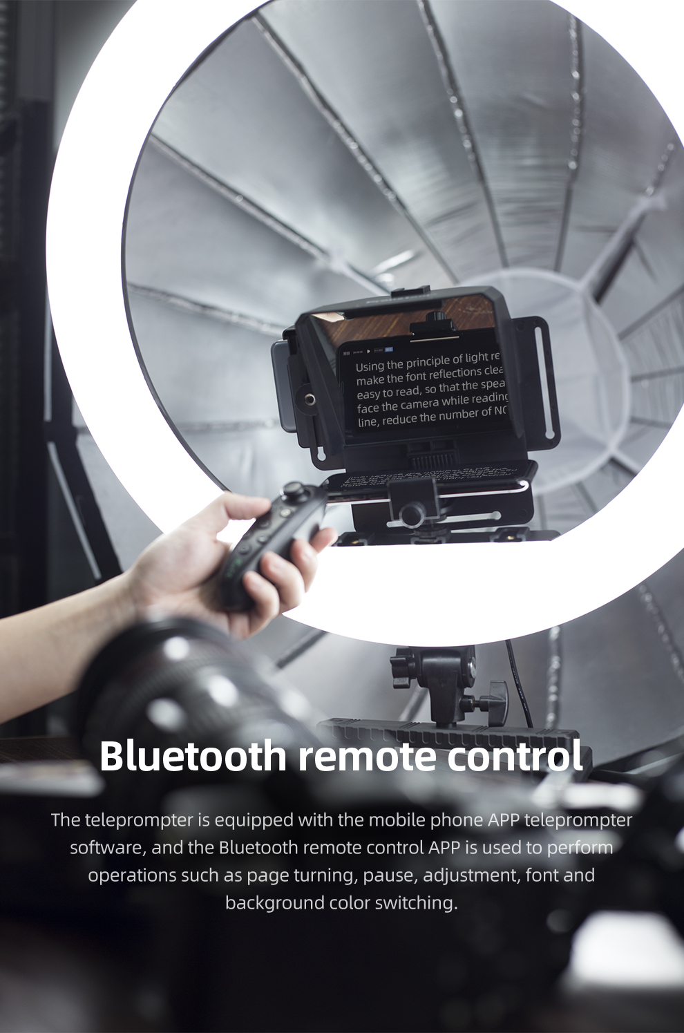 Ambitful [Teleprompter]Pronstoor Phone and DSLR Recording Mini ...