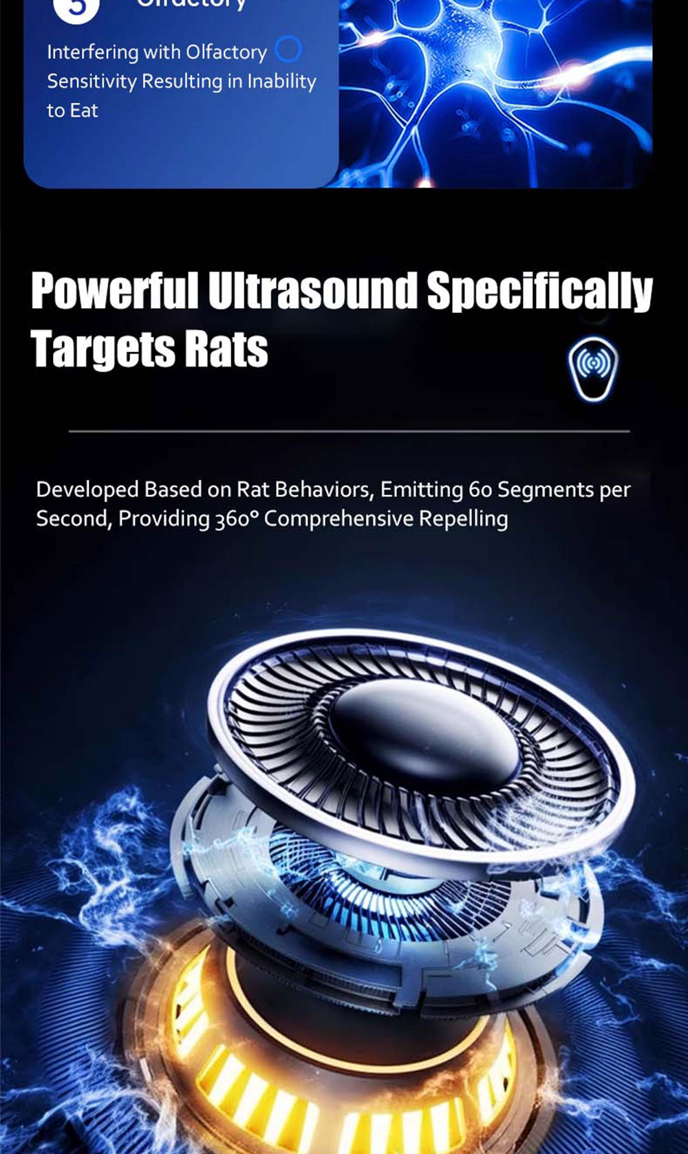 【No rats in 30000m】Ultra-quiet rat repellent ultrasonic penghalau tikus ...