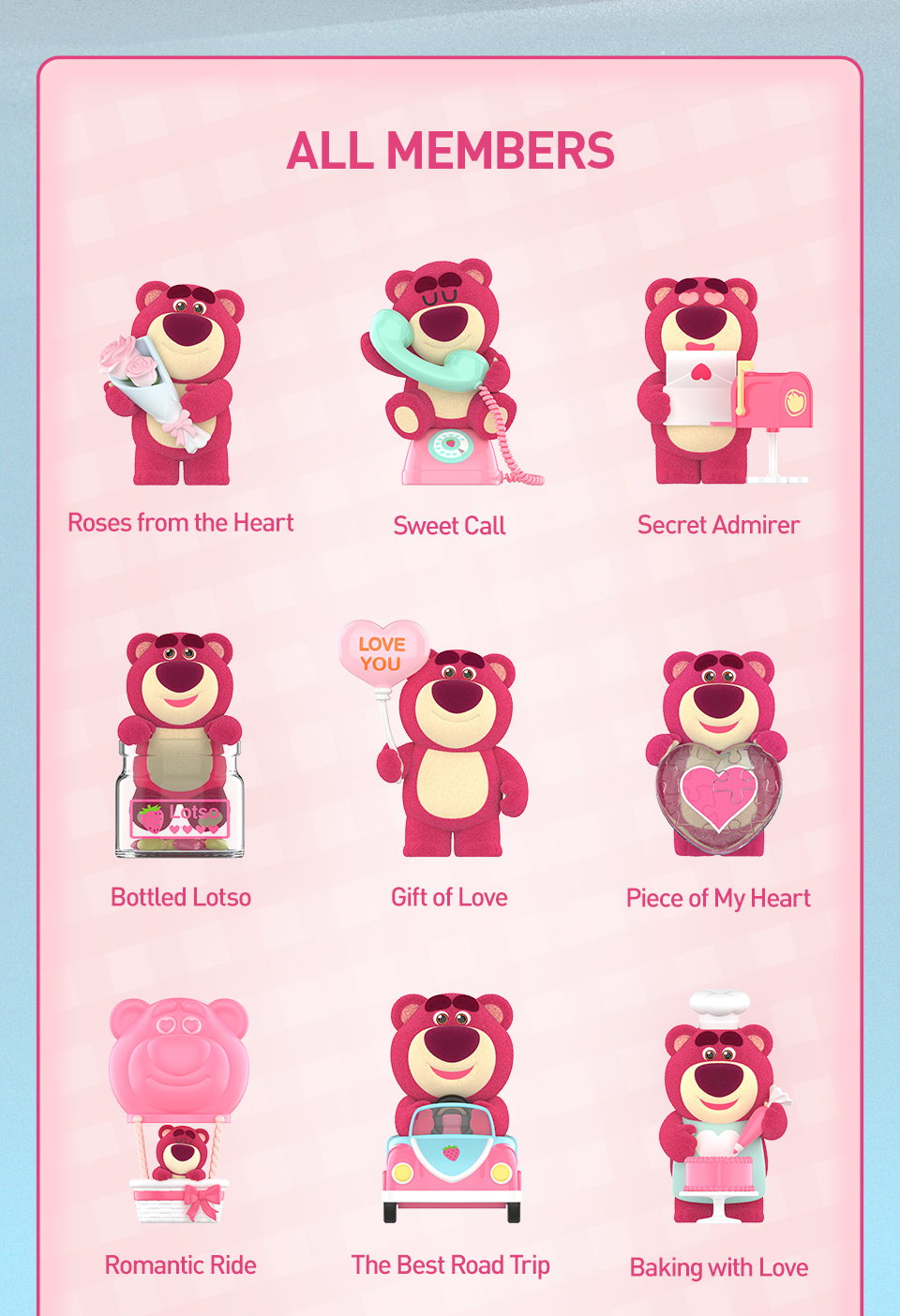 POP MART Disney/Pixar Lotso Wondrous Rendezvous Series Figures Blind ...