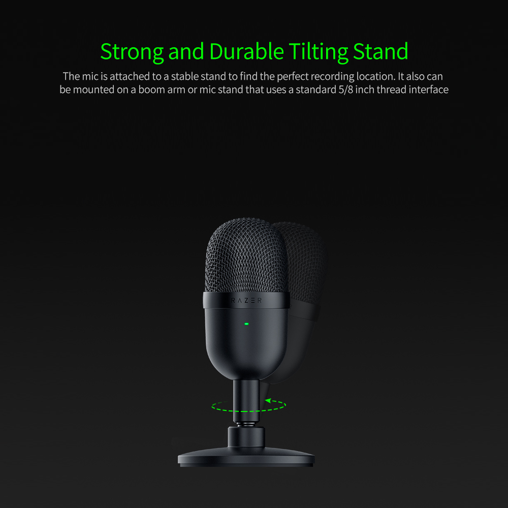 RAZER Seiren Mini USB Microphone Ultra Compact Condenser Streaming Mic ...