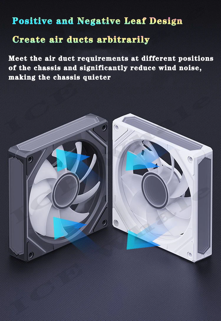 ICE Whale Prism 6PRO ARGB PC Case Fan 120mm 3-sided Infinite Mirror 5V ...