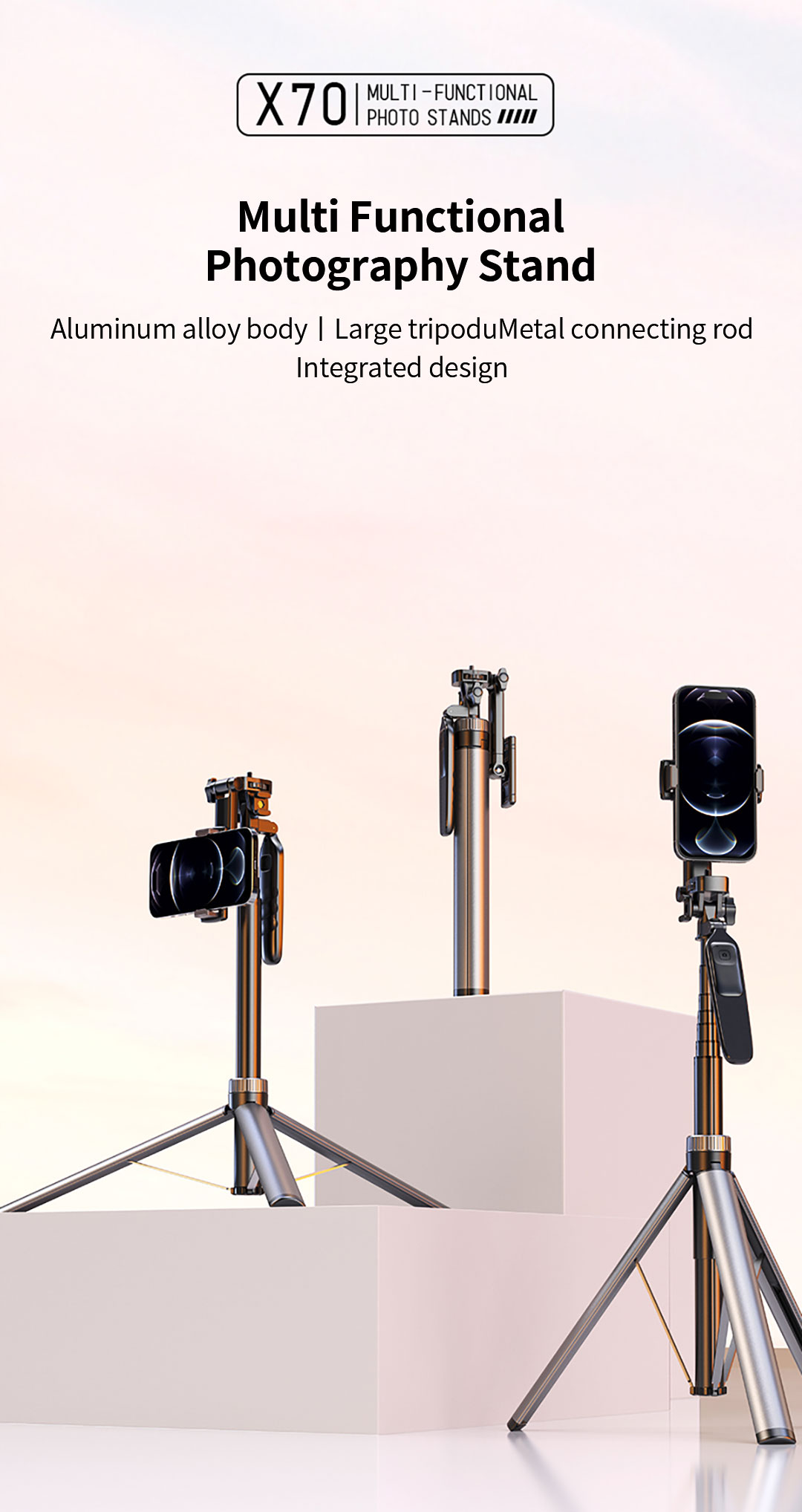 3Life X70 Multi-Functional Photo Stands With Aluminum Body Extra Large ...