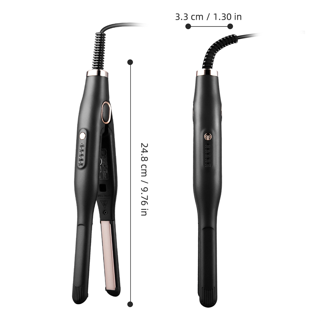CkeyiN 2 in 1 13mm Mini Hair Straightener Man Hair Curler Men Iron Hair ...