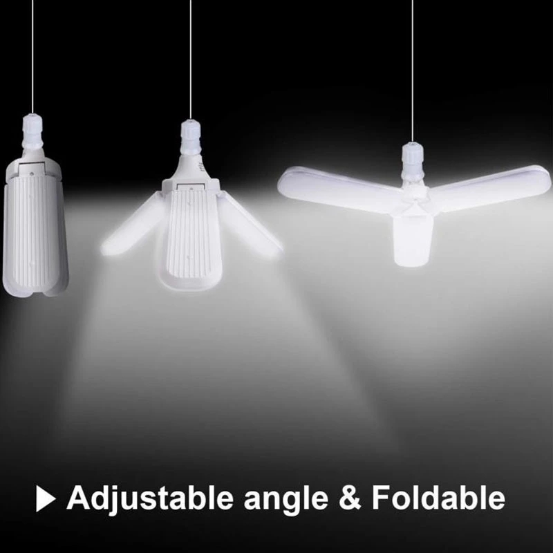 OOKAS LED Foldable Fan Blade Light 6500K Pendant Light E27 100W/120W ...