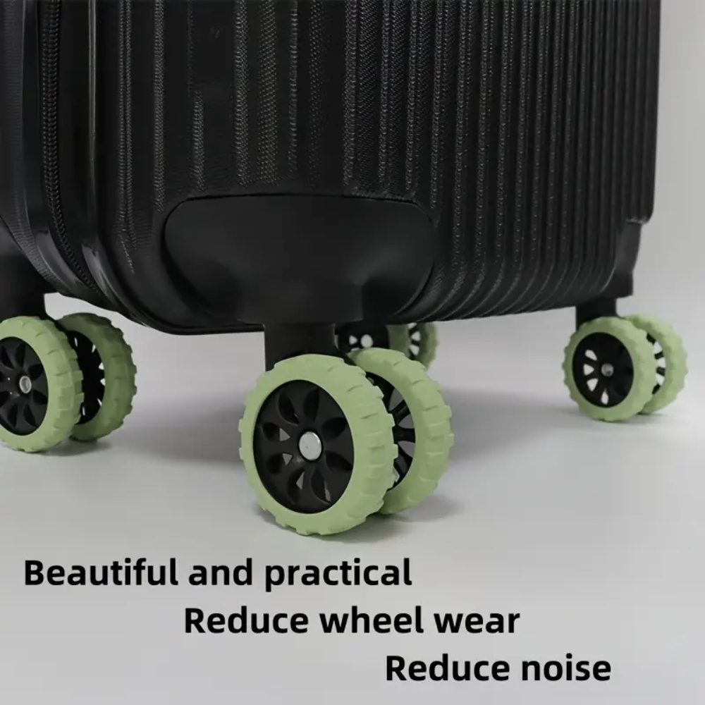 High Quality Thickening Noise Reduction Silicone Suitcase Luggage Wheel ...