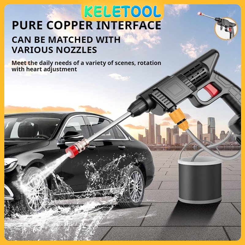 6 in 1 cordless water jet car wash water jet pump high pressure car ...
