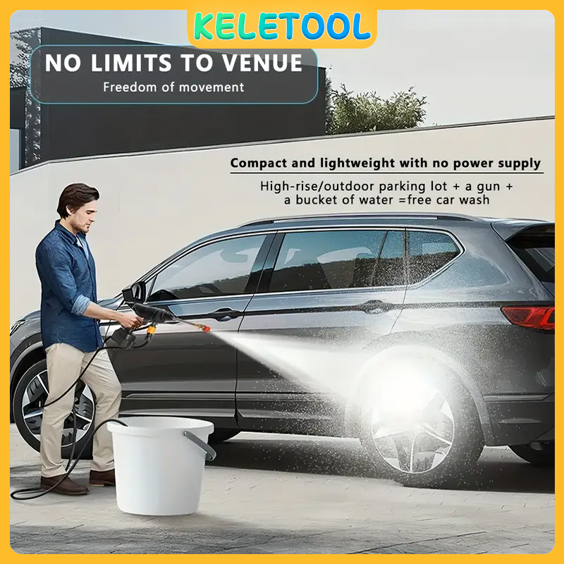 6 in 1 cordless water jet car wash water jet pump high pressure car ...