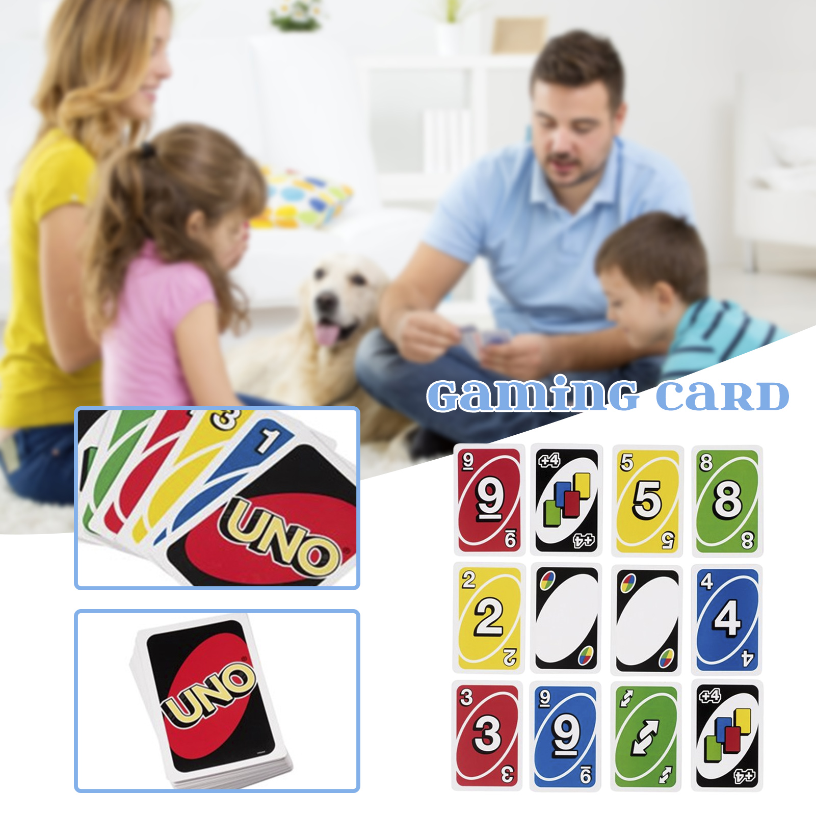 UNO Card Game for Kids, Adults and Family Night, 108 Cards for 2-10 ...