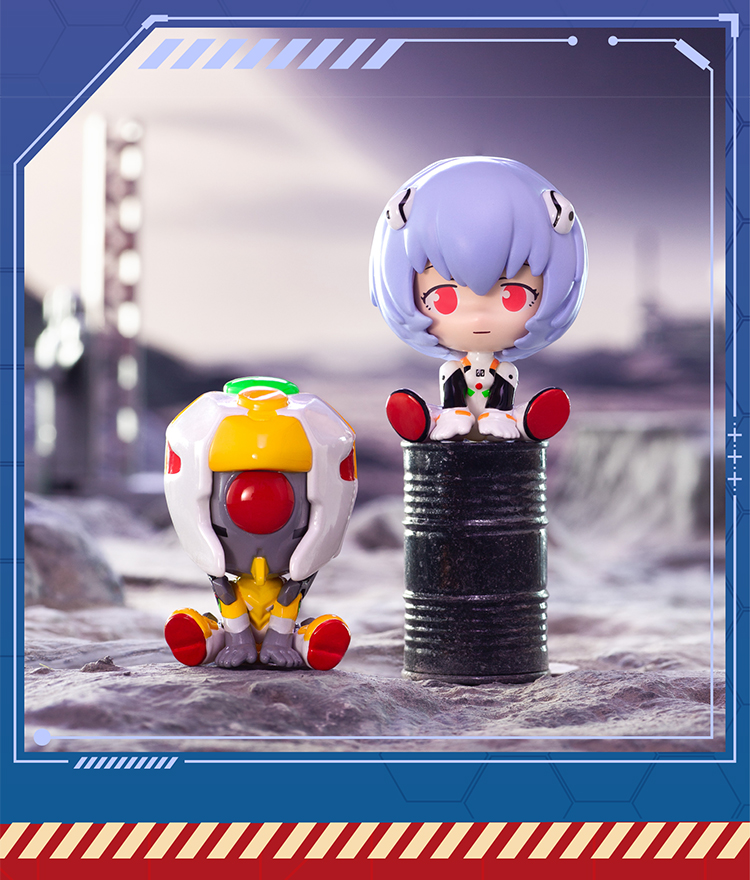 TOPTOY EVA Neon Genesis Evangelion MINI sitting series blind box cute toy figure ornament gift ...