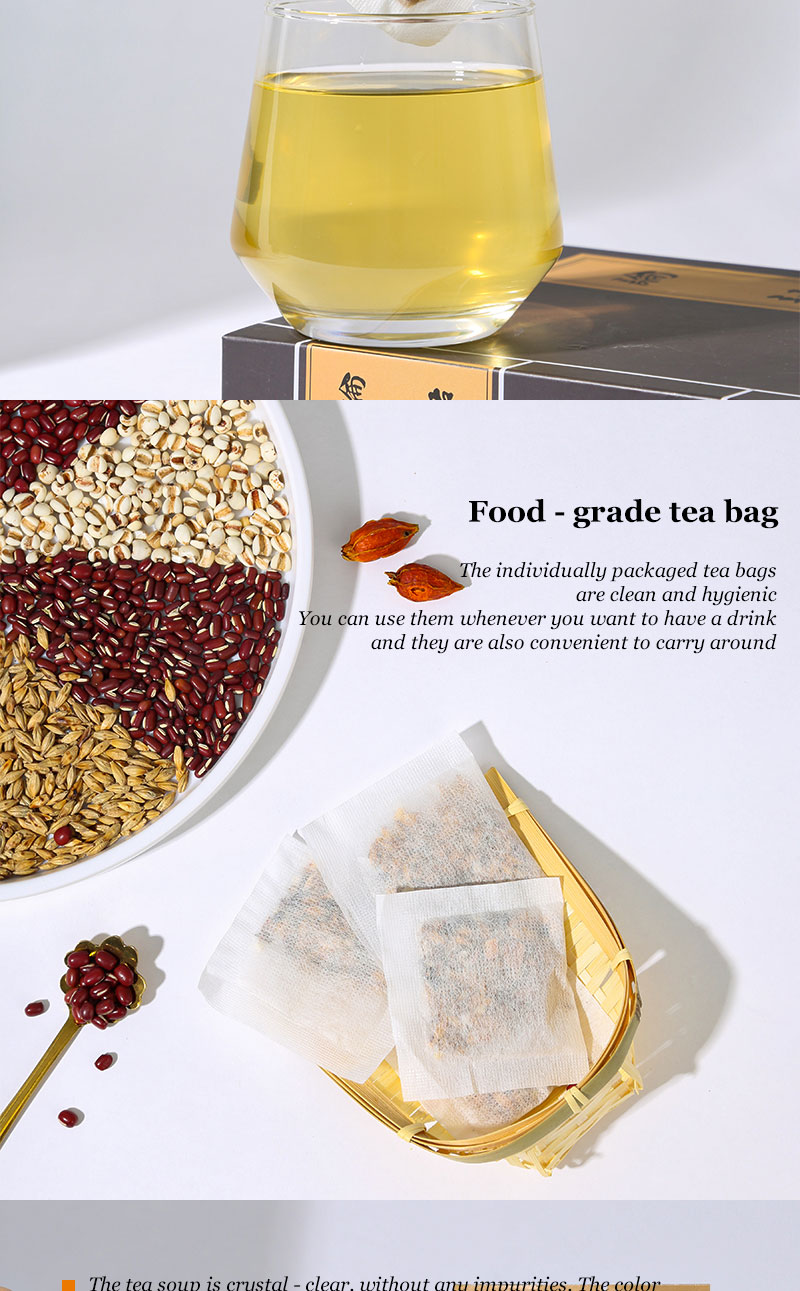 红豆薏米茶 祛湿气消肿茶 Reduce water retention Reduce dampness body humid Red bean ...