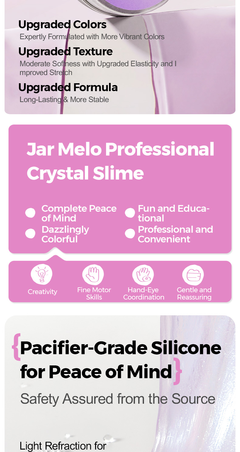 Jar Melo Gravity Slime – Non-Toxic Slime, Kid-Safe, Stretchable ...