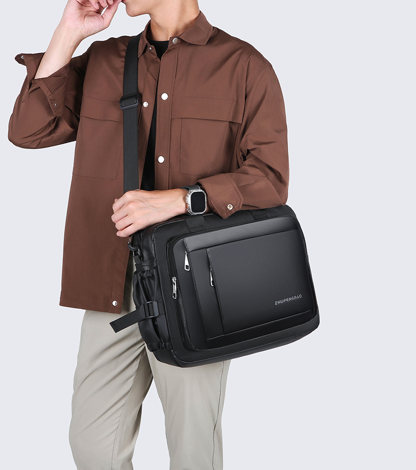 MENSPE Men's Shoulder Bag Business Briefcase Large Capacity Leisure Bag ...
