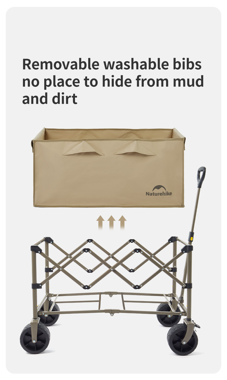 Naturehike Outdoor Collapsible Wagon Garden Folding Cart for Camping ...