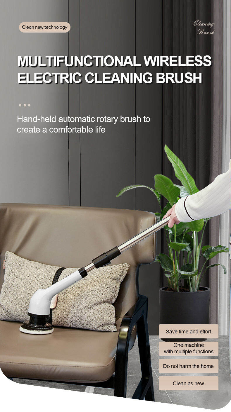 9 in 1 Electric Cleaning Brush Rechargeable Wireless Electric Spin ...