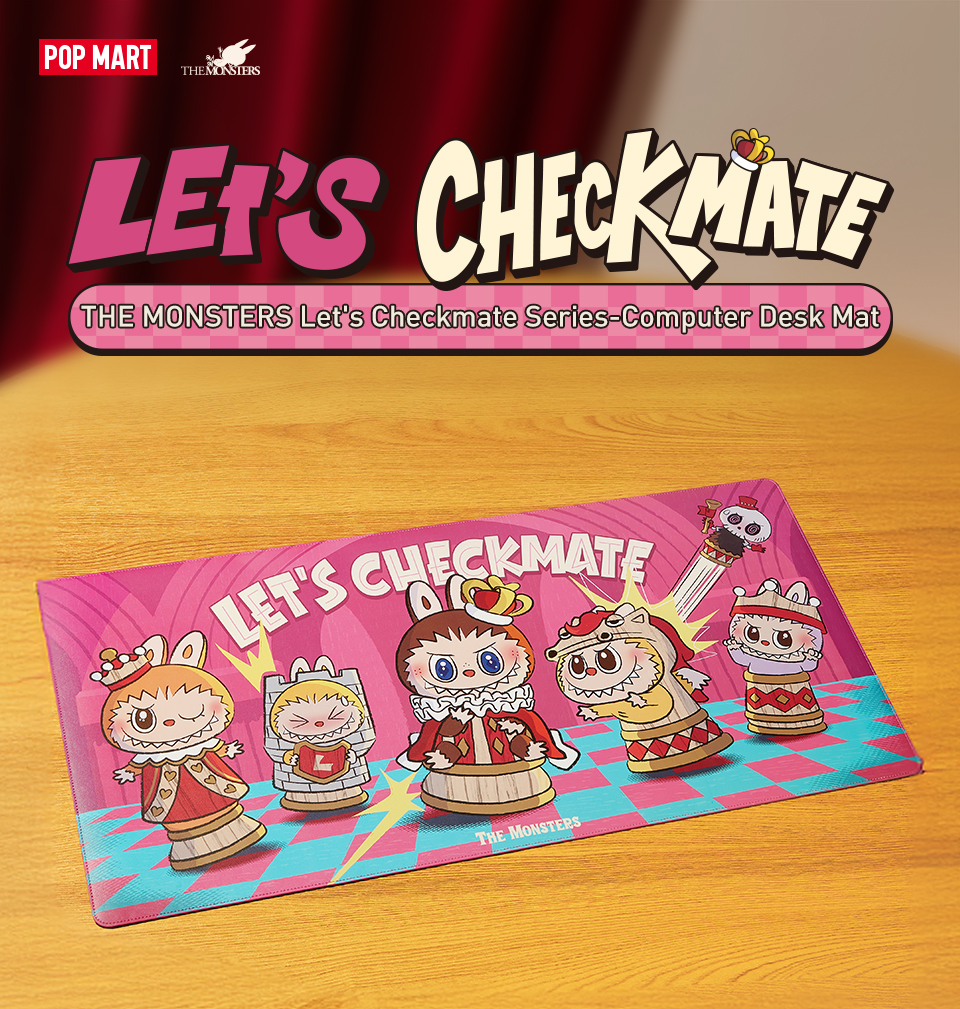 POP MART THE MONSTERS Let's Checkmate Series-Computer Desk Mat | Shopee ...