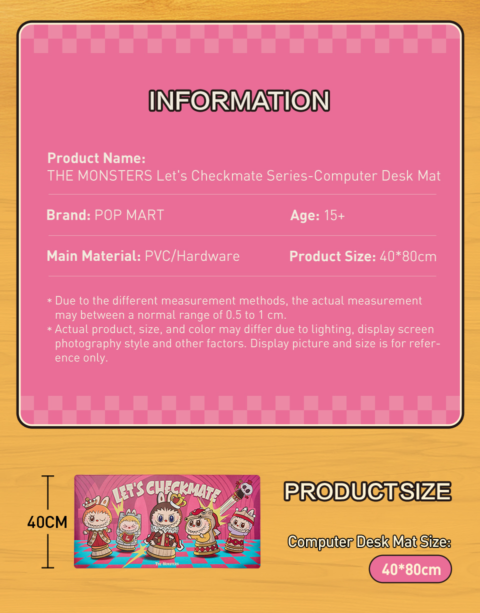 POP MART THE MONSTERS Let's Checkmate Series-Computer Desk Mat | Shopee Malaysia