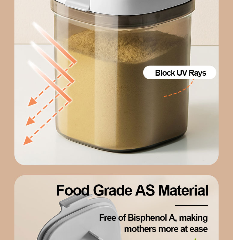 Bekas Susu Baby Airtight Milk Powder Container 2200ML Kedap Udara Milk ...