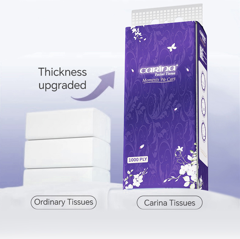 [5 Packs] Carina Wall Hanging Tissue 4-Ply 1000 sheets soft deluxe ...