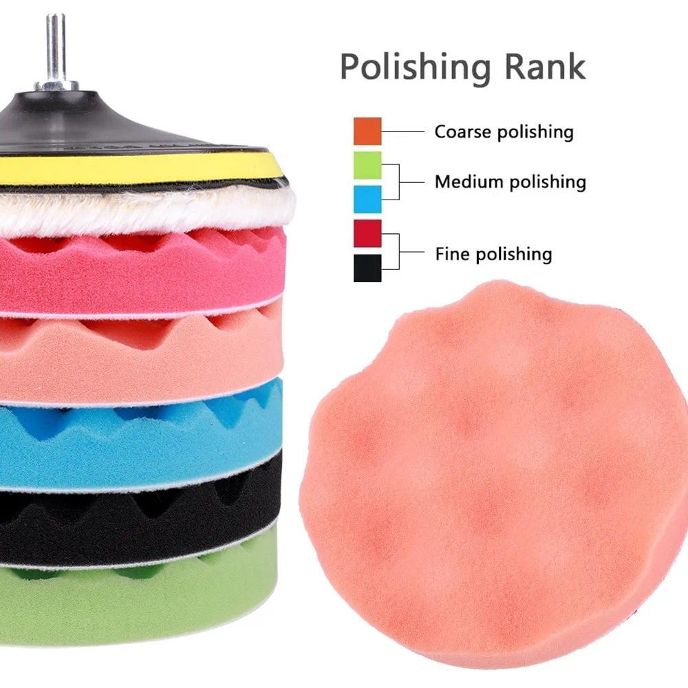 [Local Shipment] Car Polishing Kit,Automotive Polishing Pad,3/5/7 Inch ...