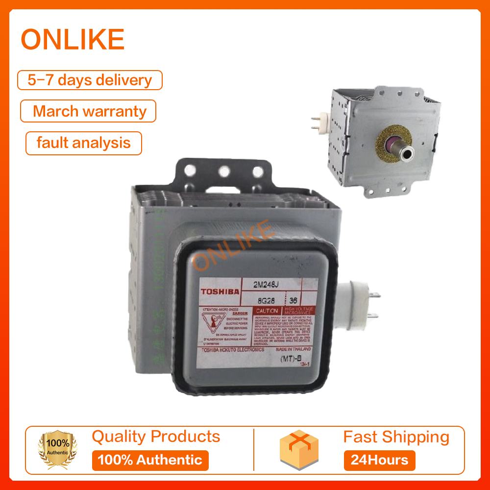 Short foot 2M248J Air-cooled Toshiba Magnetron commercial microwave ...