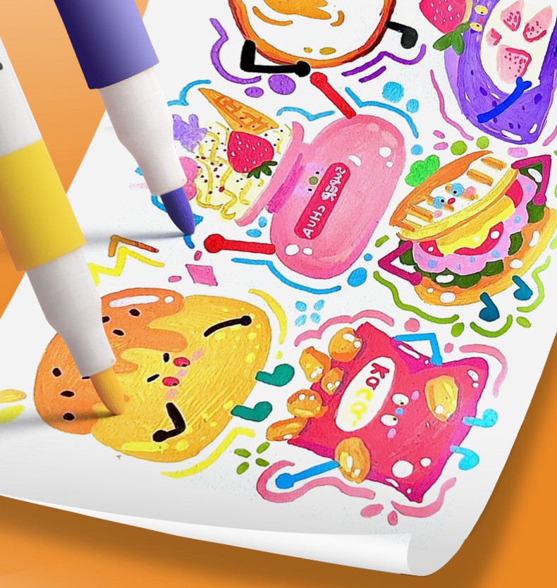 Acrylic marker pen, water-based graffiti pen, children's art hand ...