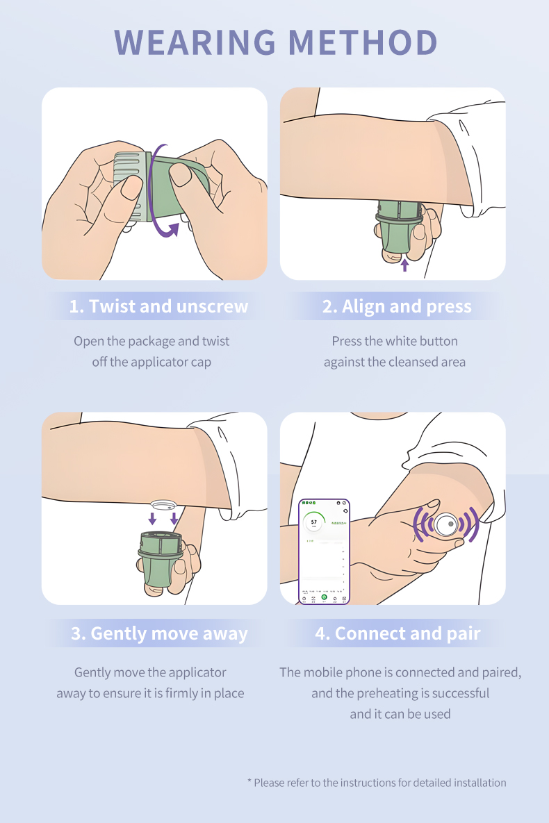AIDEX2 Dynamic-Blood-Glucometer-CGM-Sensor-Wearable-Continuous-Blood ...
