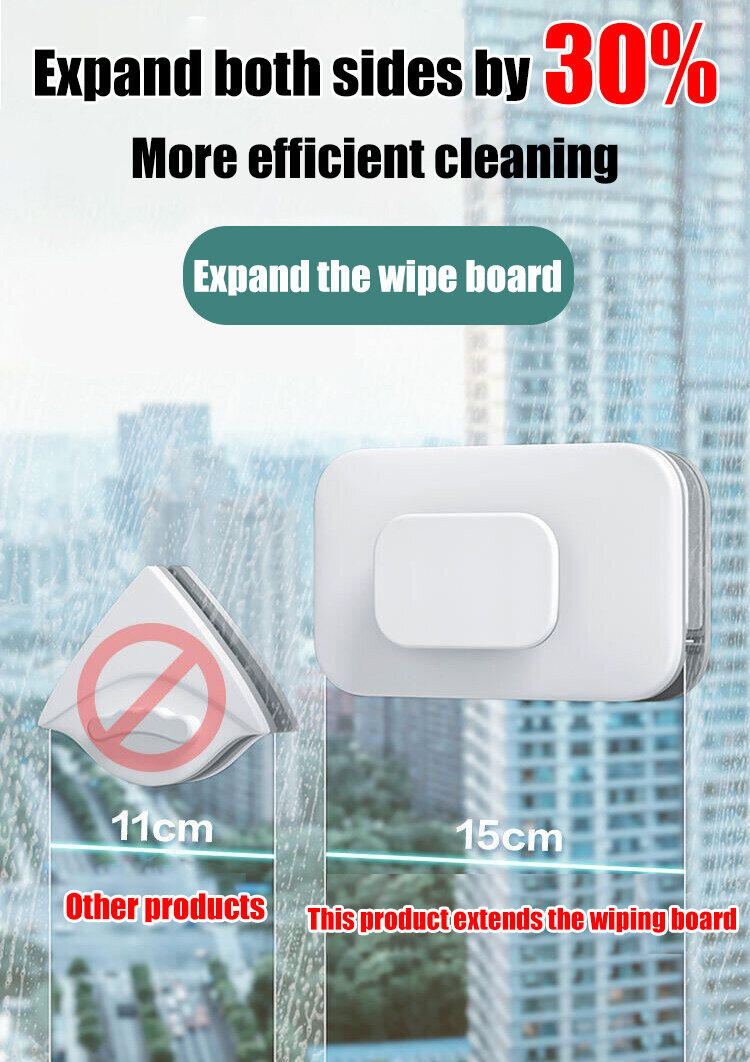 Cleaning the glass has no blind Window Cleaner Magnetic window cleaner ...