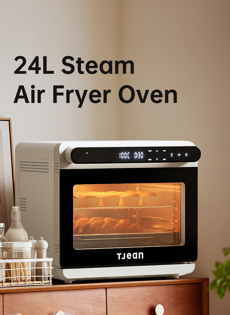 TJean Steam Oven Multifunctional Steam Air fryer Oven TJ-BZQKX24L1（24L） | Shopee Malaysia