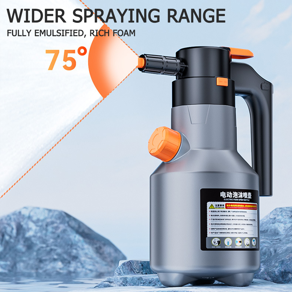 GTIOATO 2000ML Car Wash Foam Spray Rechargeable Cordless High Pressure ...